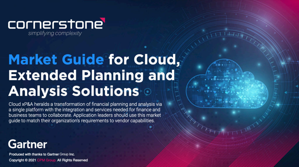 Market Guide for Cloud, Extended Planning and Analysis Solutions