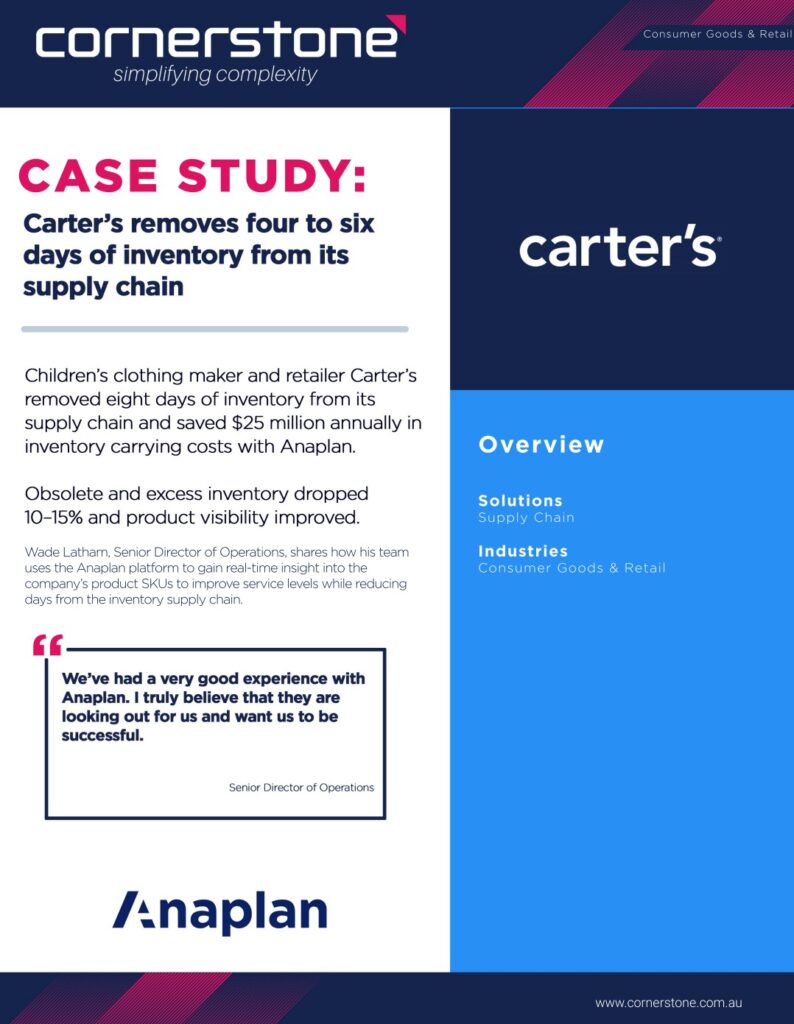 Carter - Cornerstone Performance Management