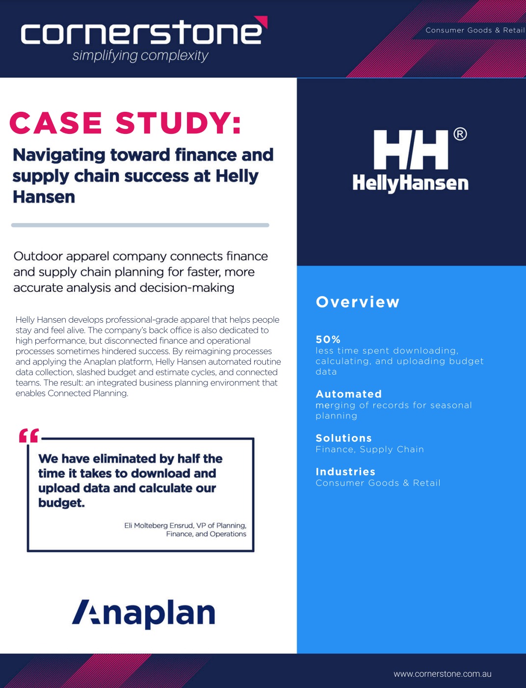 HellyHansen - Cornerstone Performance Management