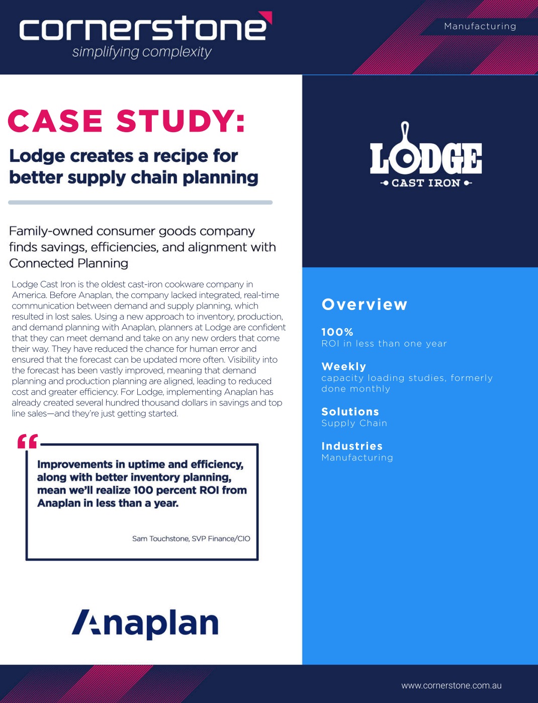 Case Studies - Cornerstone Performance Management