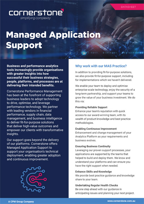 Download our MAS Datasheet - Cornerstone Performance Management